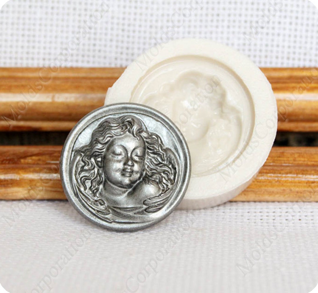 Cameo Mold, Victorian Girl Round, Silicone Mould, Flexible, Polymer ...