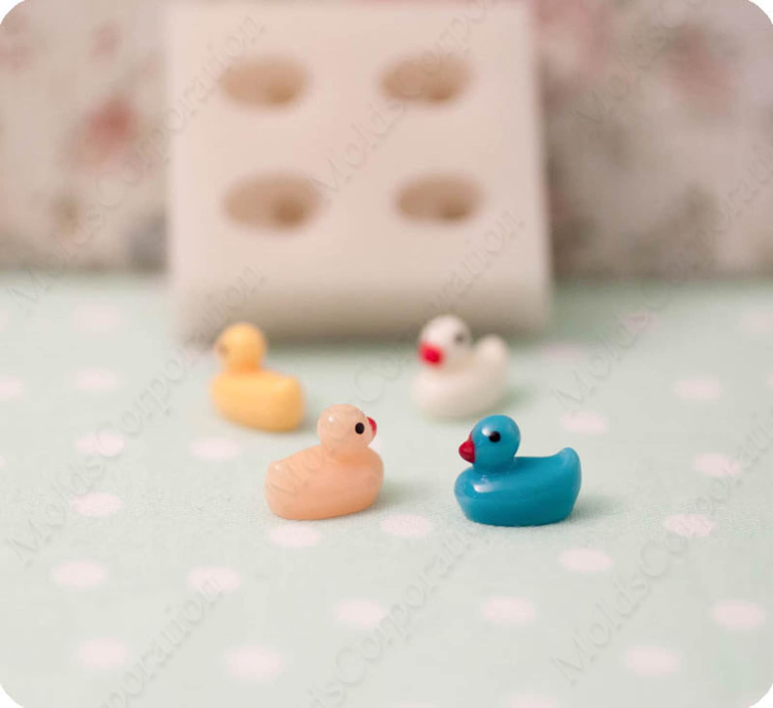 4 Little 3-D Ducks Flexible Silicone Mould Molds for Polymer - Etsy