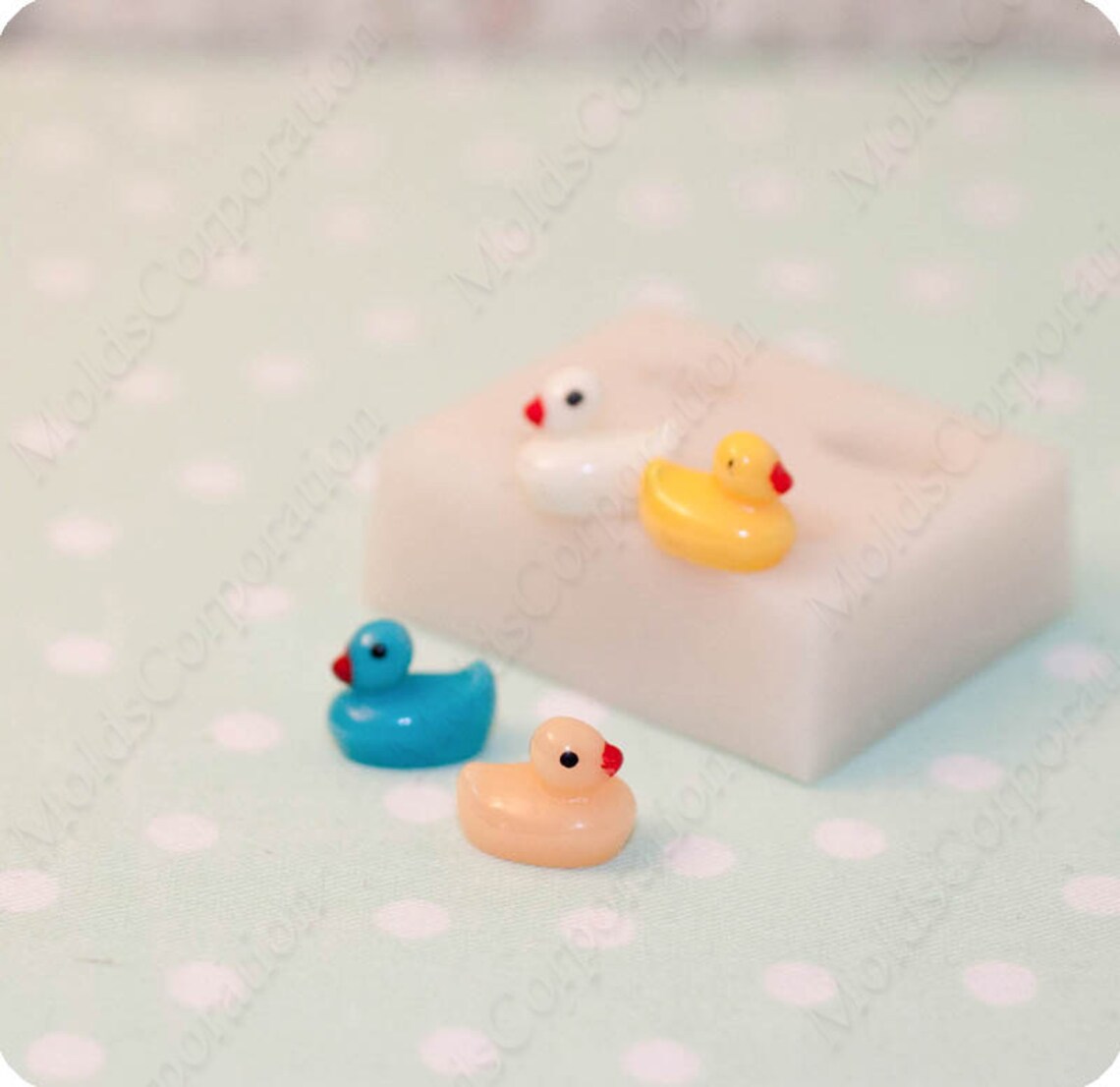 4 Little 3-D Ducks Flexible Silicone Mould Molds for Polymer - Etsy