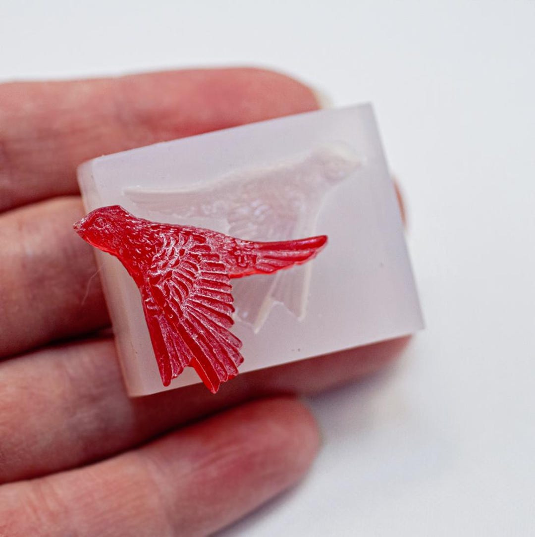Little Bird Silicone Mold, 30,5x20mm, Bird Mould, Pendant, Scrapbooking ...
