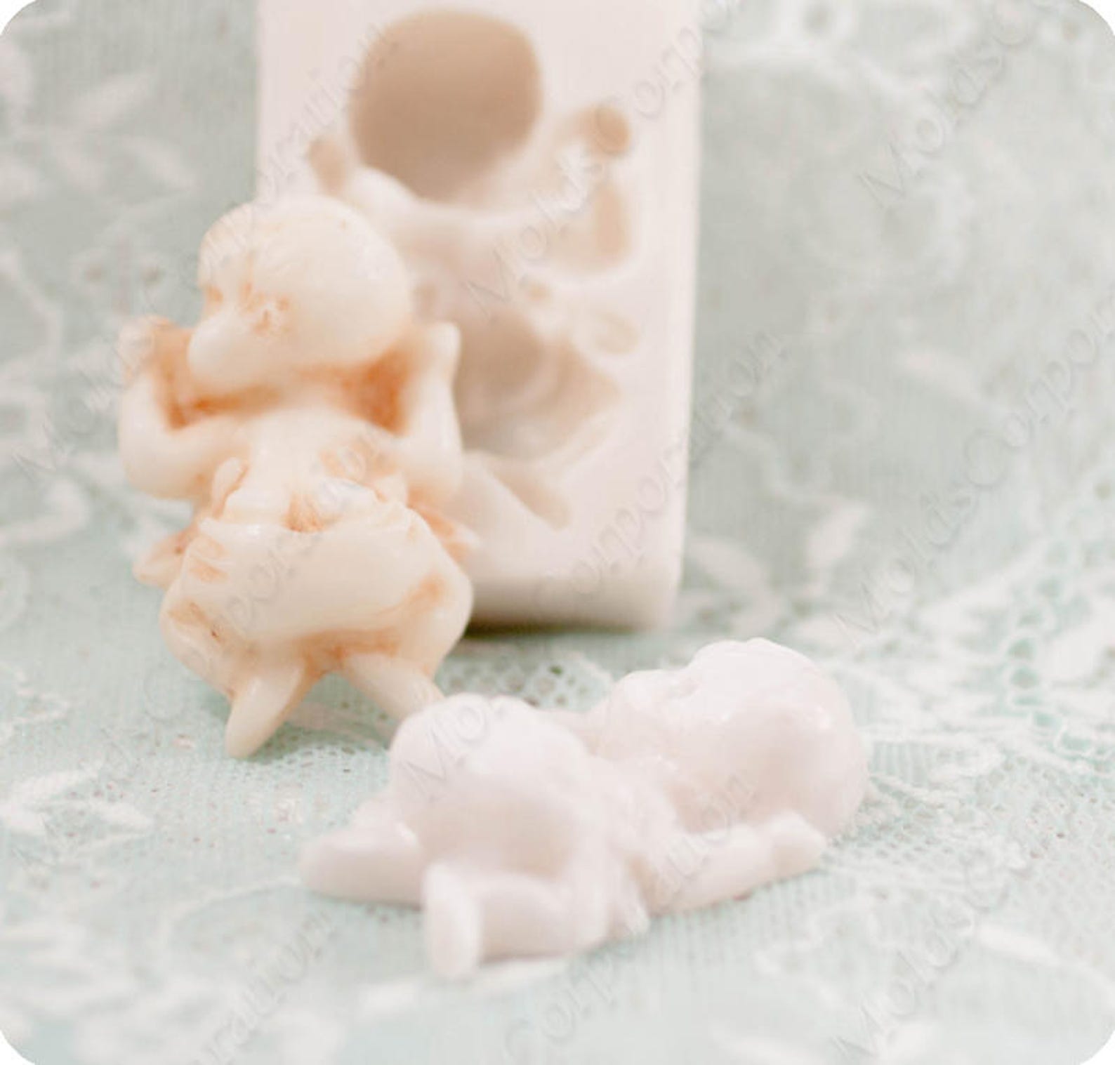 Mold 3D Baby Angel Silicone Mold Flexible Polymer Clay Food | Etsy