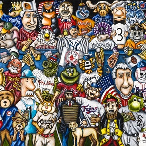 7th Inning Stretch - Baseball Sports Fan Art Print From Thomas Jordan ...