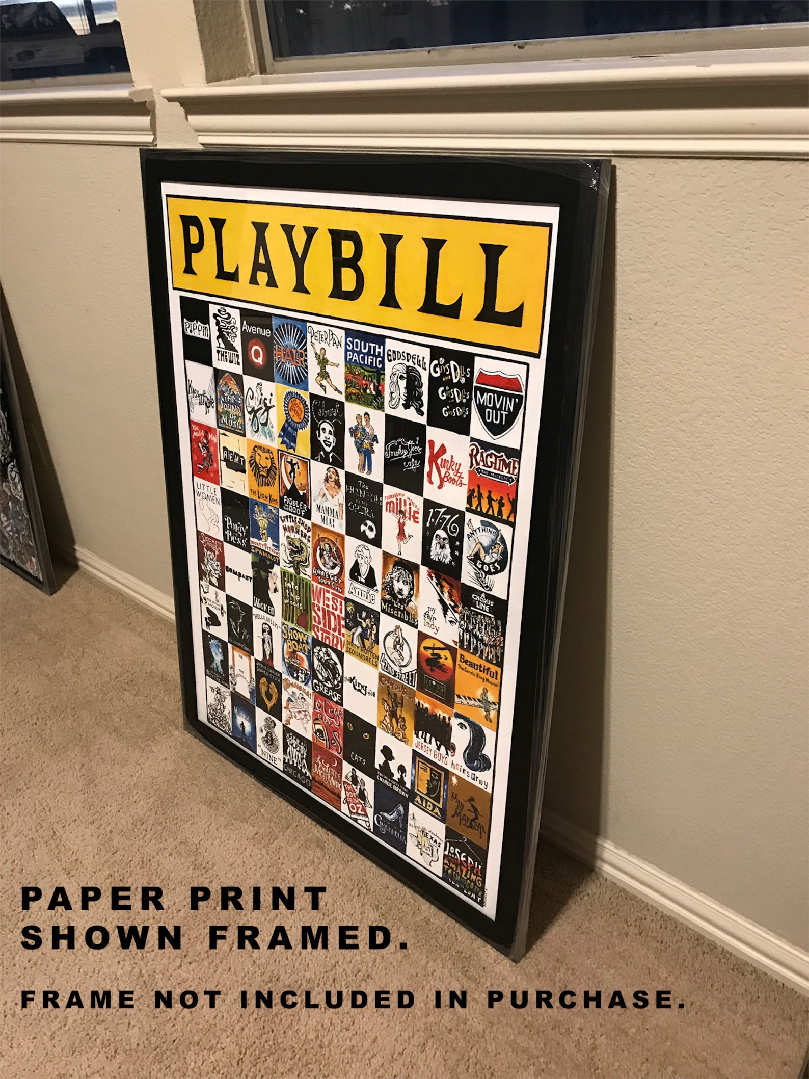 Playbill Classic Musicals - PAPER PRINT Entertainment Tribute From ...