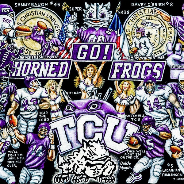 Tcu Horned Frogs - Etsy