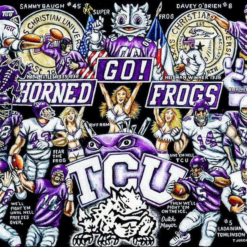 Tcu Horned Frogs - Etsy