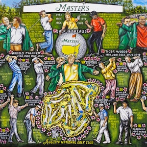 The Masters Tribute - PGA Sports Art Print From Thomas Jordan Gallery ...