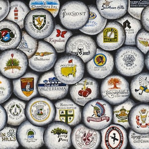 Range Balls - Golf Course Logo Compilation Print From Thomas Jordan ...