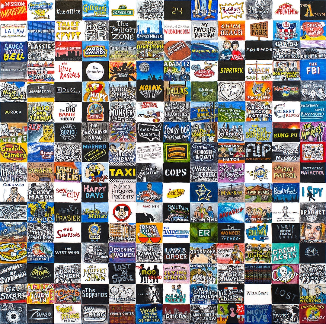 Classic Television - Classic Entertainment Tribute Print From Thomas ...