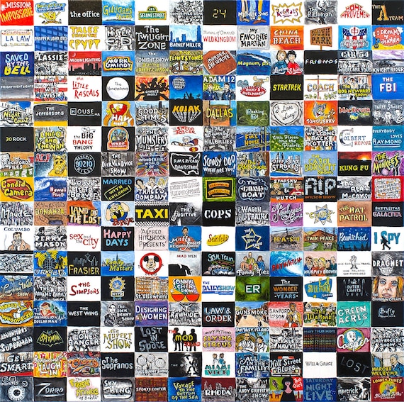 Classic Television Classic Entertainment Tribute Print From | Etsy