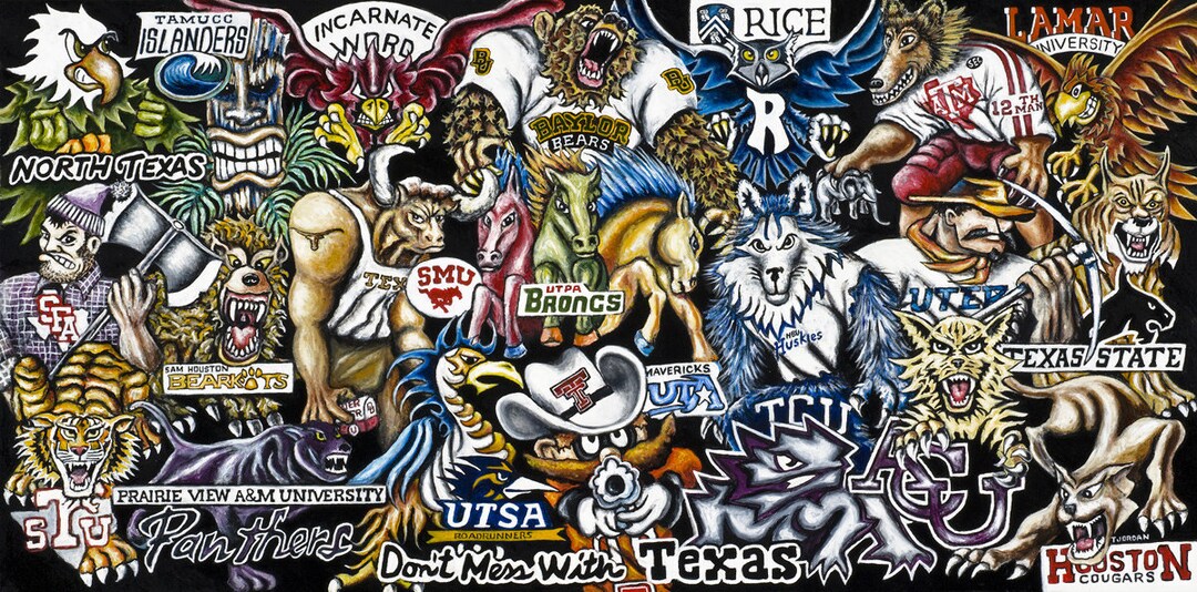 Don't Mess With Texas - Sports Fan Art Print From Thomas Jordan Gallery ...