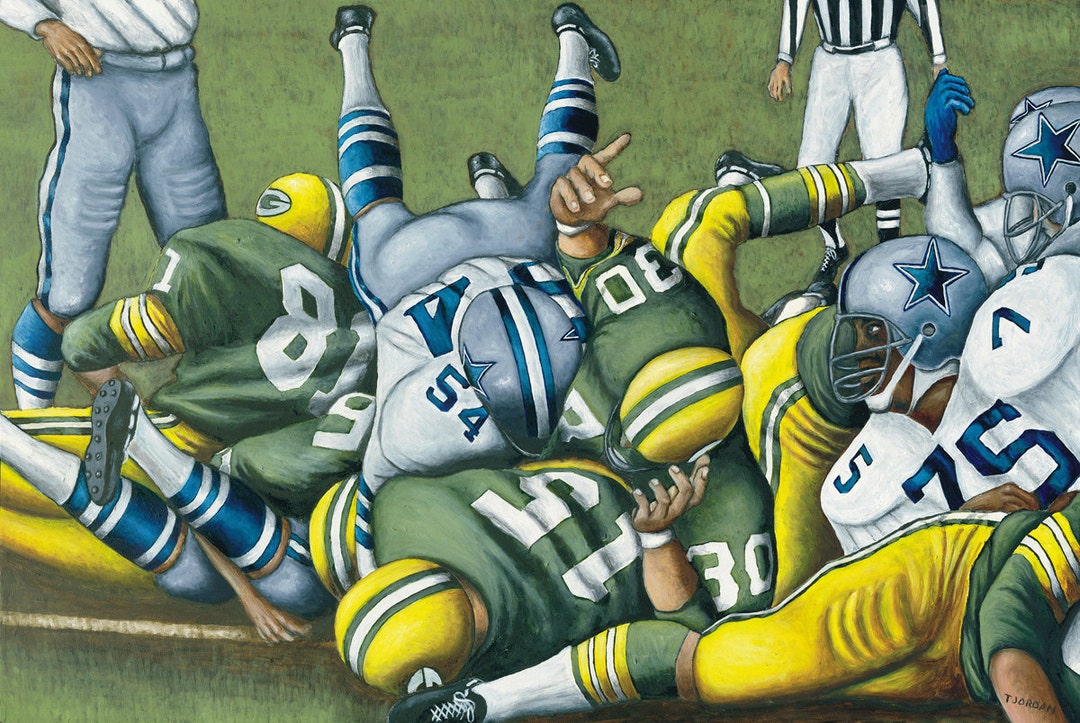 Ice Bowl - Football Sports Art Print From Thomas Jordan Gallery - Etsy