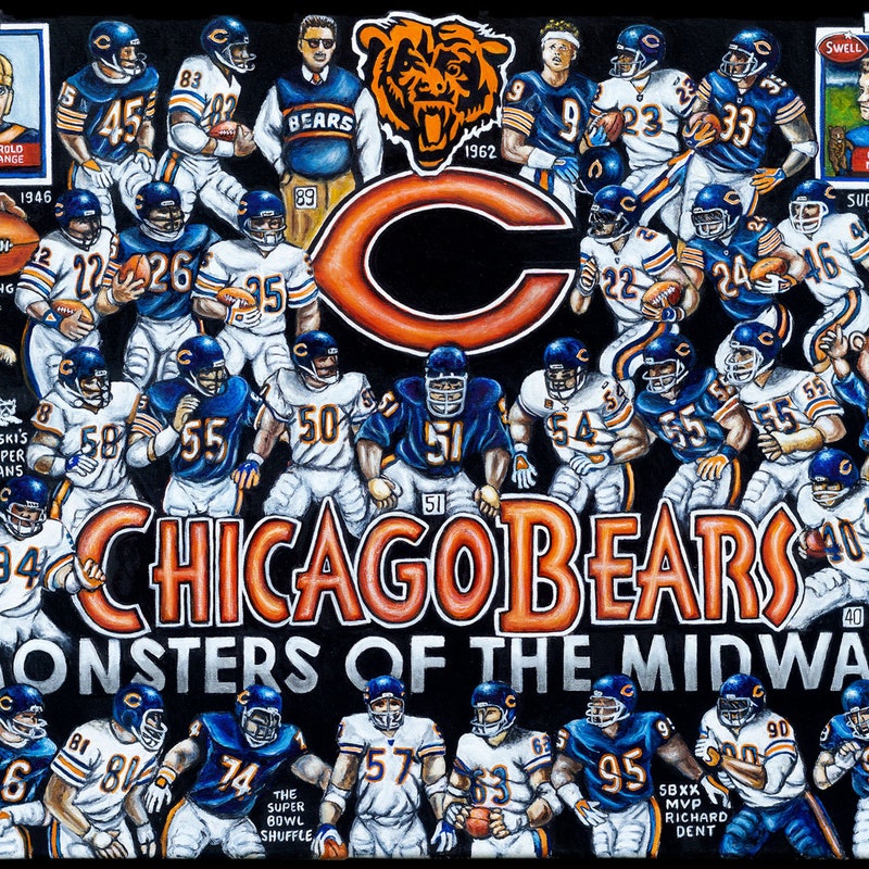 Chicago Sports Art - Etsy