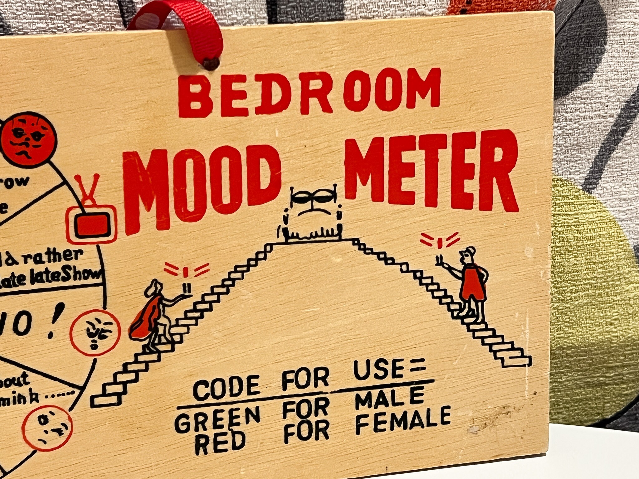 Vintage Bedroom Mood Meter Wall Hanging Rotating Hands Etsy