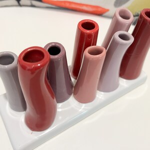 Multi Stem Vase, Chive Brand, Purple & Pink Hues, Ceramic, Gift Idea - Etsy