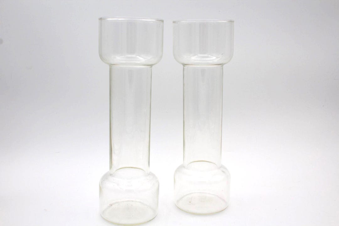Set of 2 Vintage PYREX Cylinder Vases, MCM Floating Candle Holders - Etsy