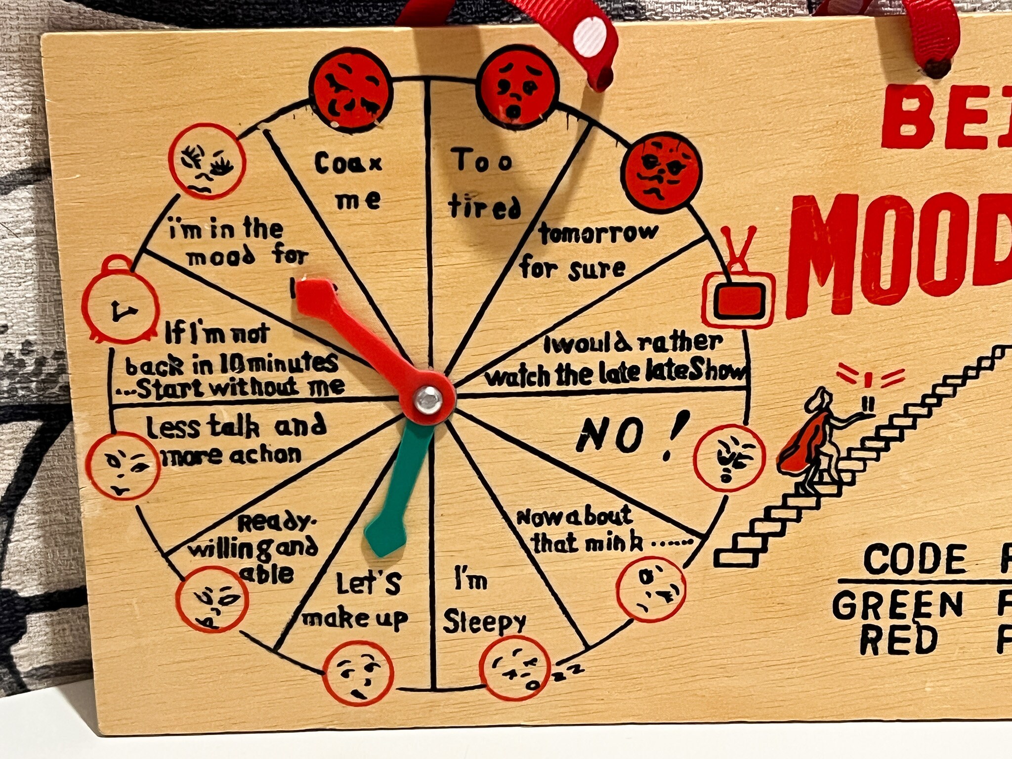 Vintage Bedroom Mood Meter Wall Hanging Rotating Hands - Etsy