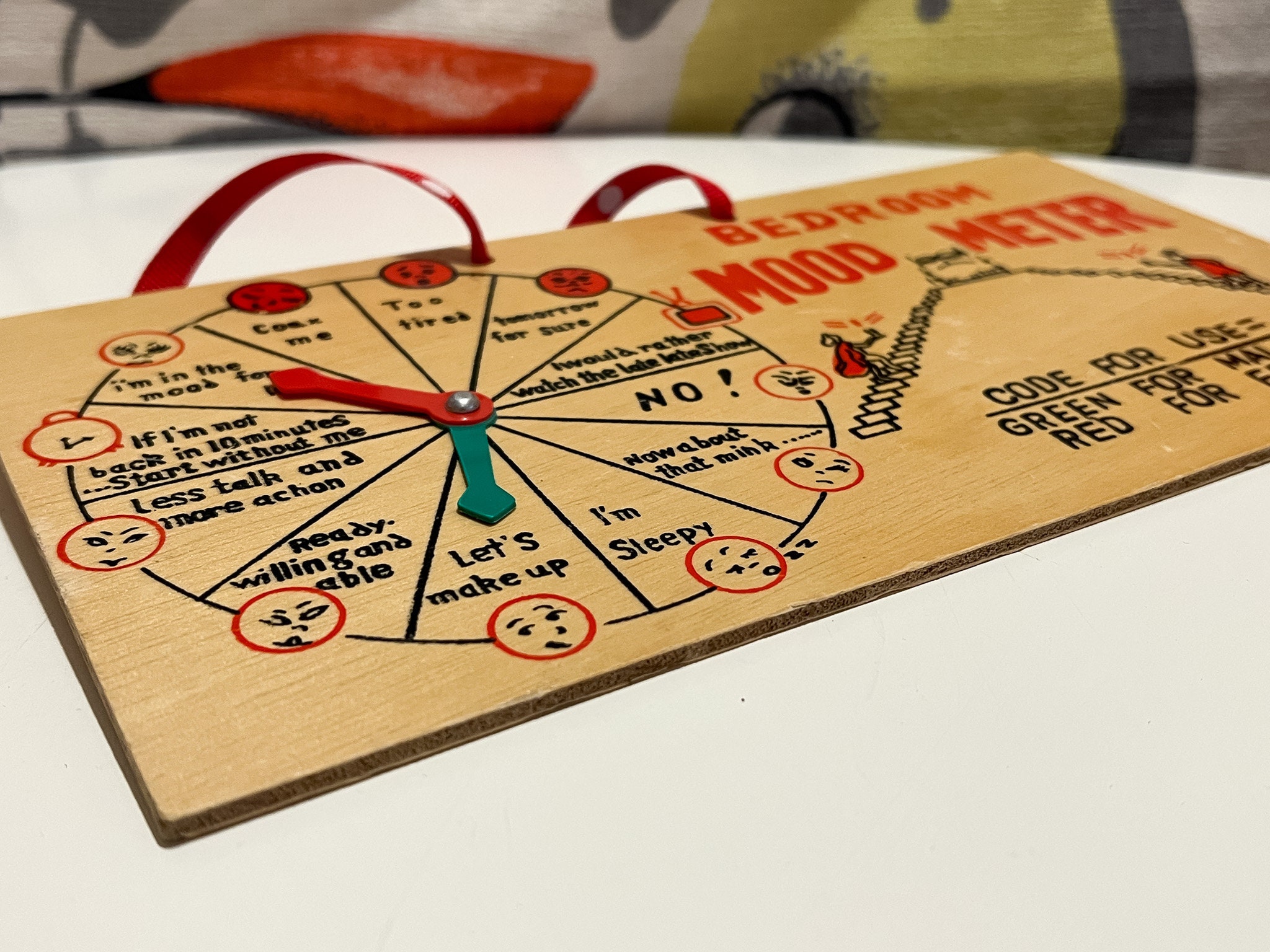 Vintage Bedroom Mood Meter Wall Hanging Rotating Hands - Etsy