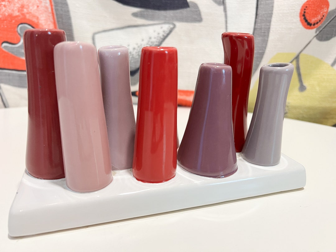 Multi Stem Vase, Chive Brand, Purple & Pink Hues, Ceramic, Gift Idea - Etsy