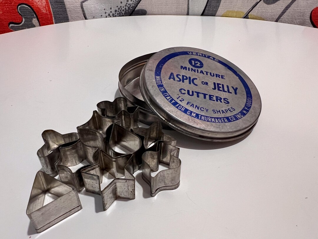 Vintage Aspic or Jelly Cutters, Miniature, Only 9 of the 12 Remaining ...