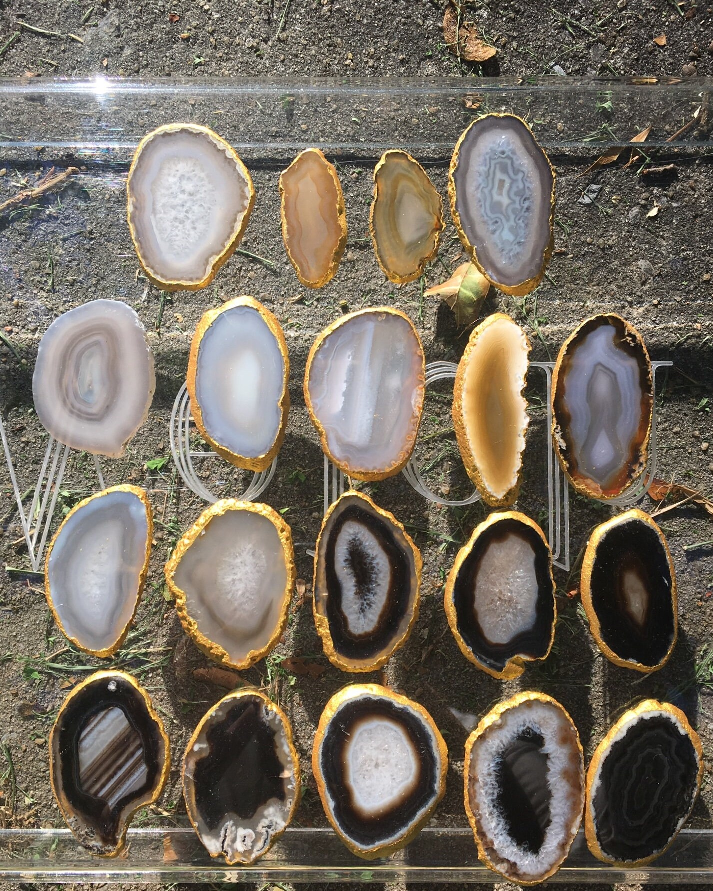 Agate Glasses Set I Champagne Glasses Set of 2 I Wedding Present ...