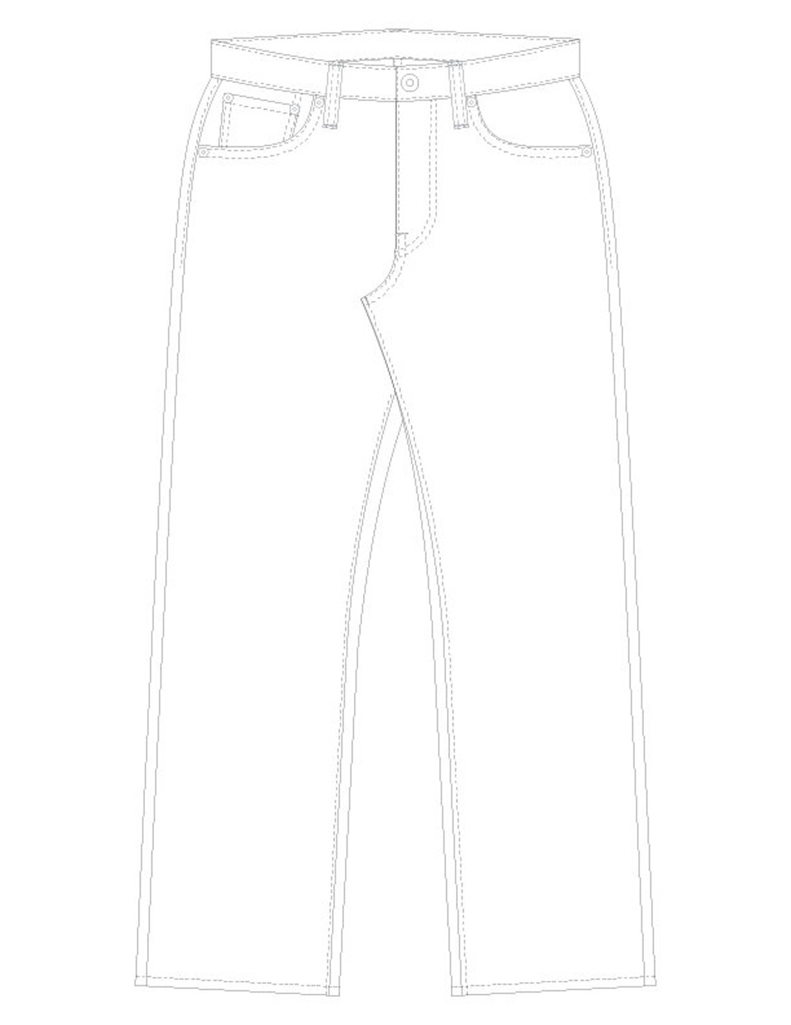 Drafting Selvedge Denim Jeans Pattern - Etsy