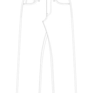 Drafting Selvedge Denim Jeans Pattern - Etsy