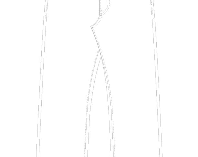 Drafting Selvedge Denim Jeans Pattern - Etsy