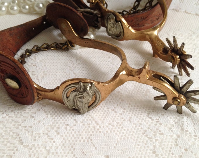 Vintage Horse Head Spurs ~ Hercules Bronze ~ Old West Collectible - Etsy