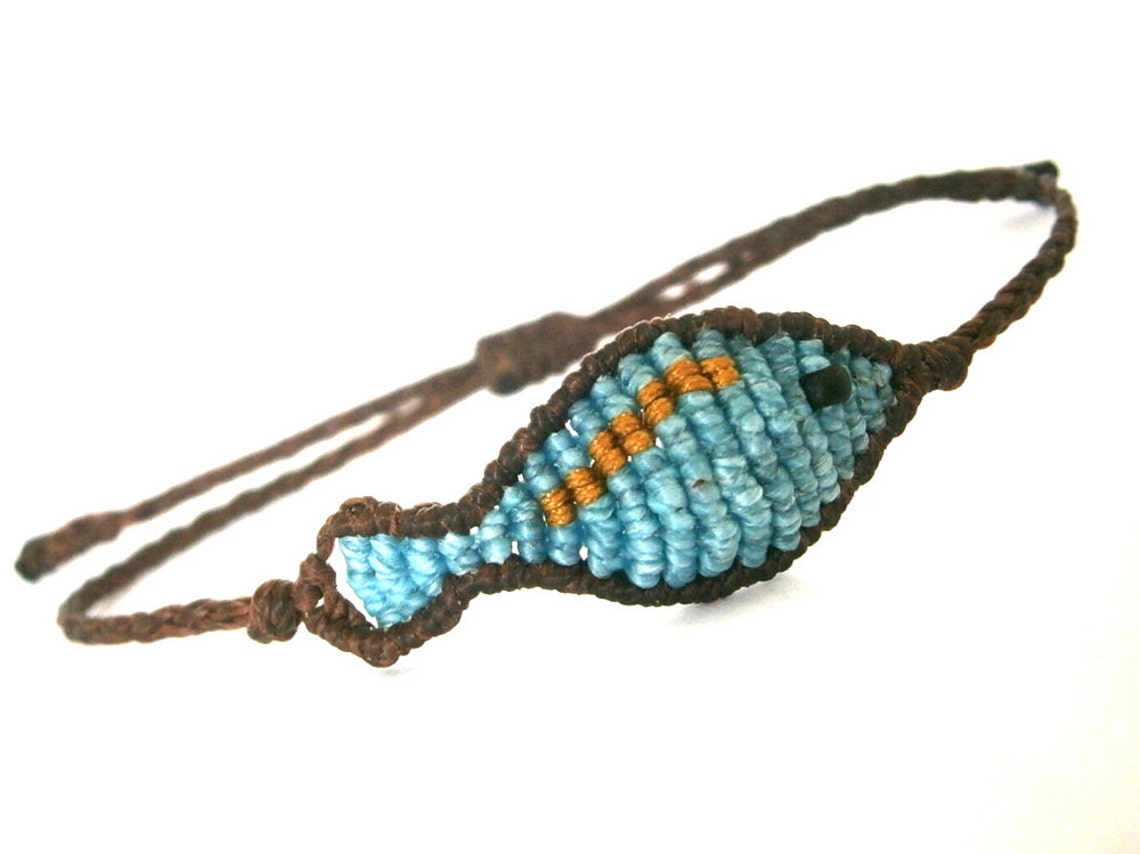 Macrame Fish Bracelet/summer Bracelet/Ψαράκια - Etsy