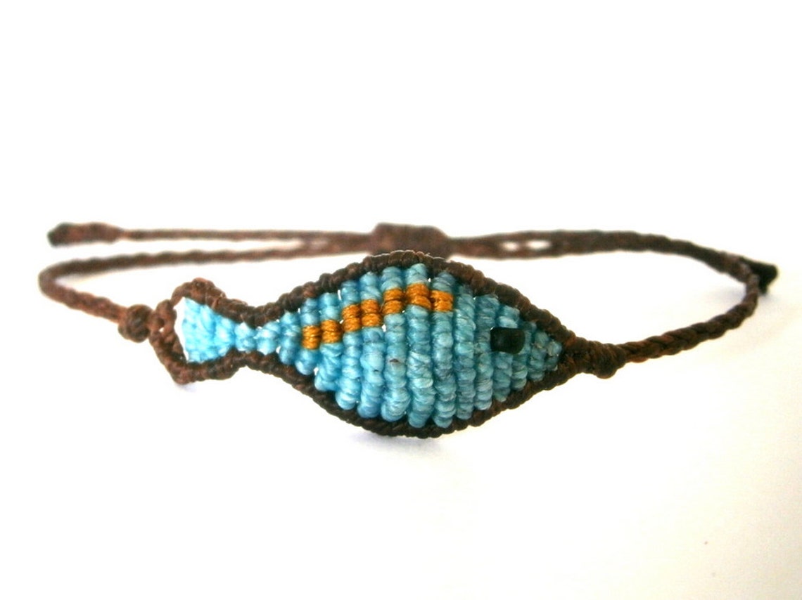 Macrame Fish Bracelet/summer Bracelet/Ψαράκια - Etsy