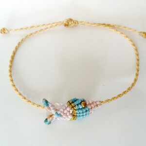Fish Bracelet/macrame Fish/friendship Bracelet/surf - Etsy