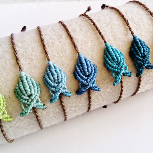 Macrame Fish Bracelet Blue Fish Greek Jewelry Summer - Etsy