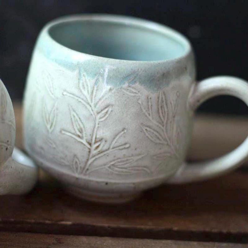 Hand Carved Mugs - Etsy