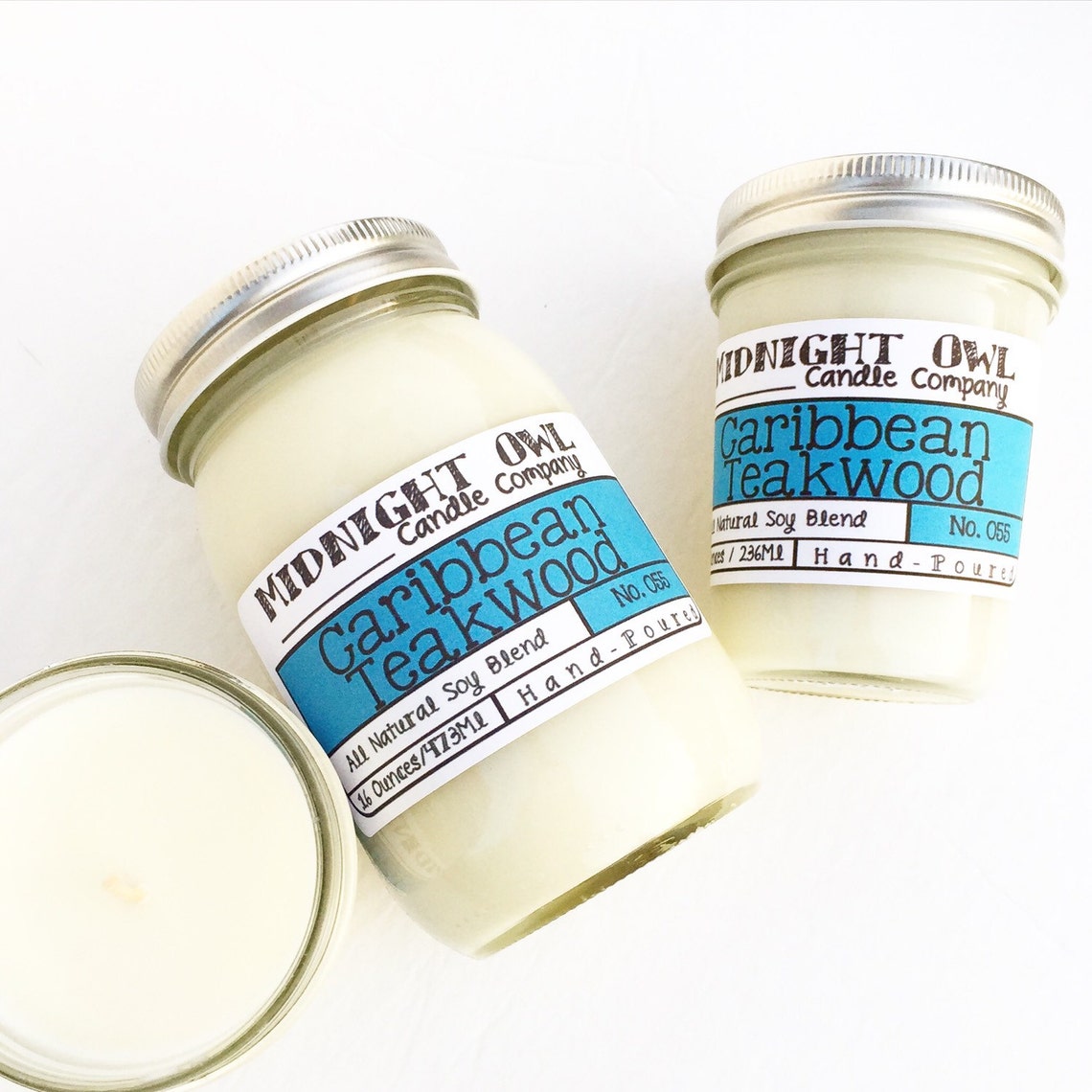 Caribbean Teakwood Candle Scented Soy Candle Jar Candle - Etsy