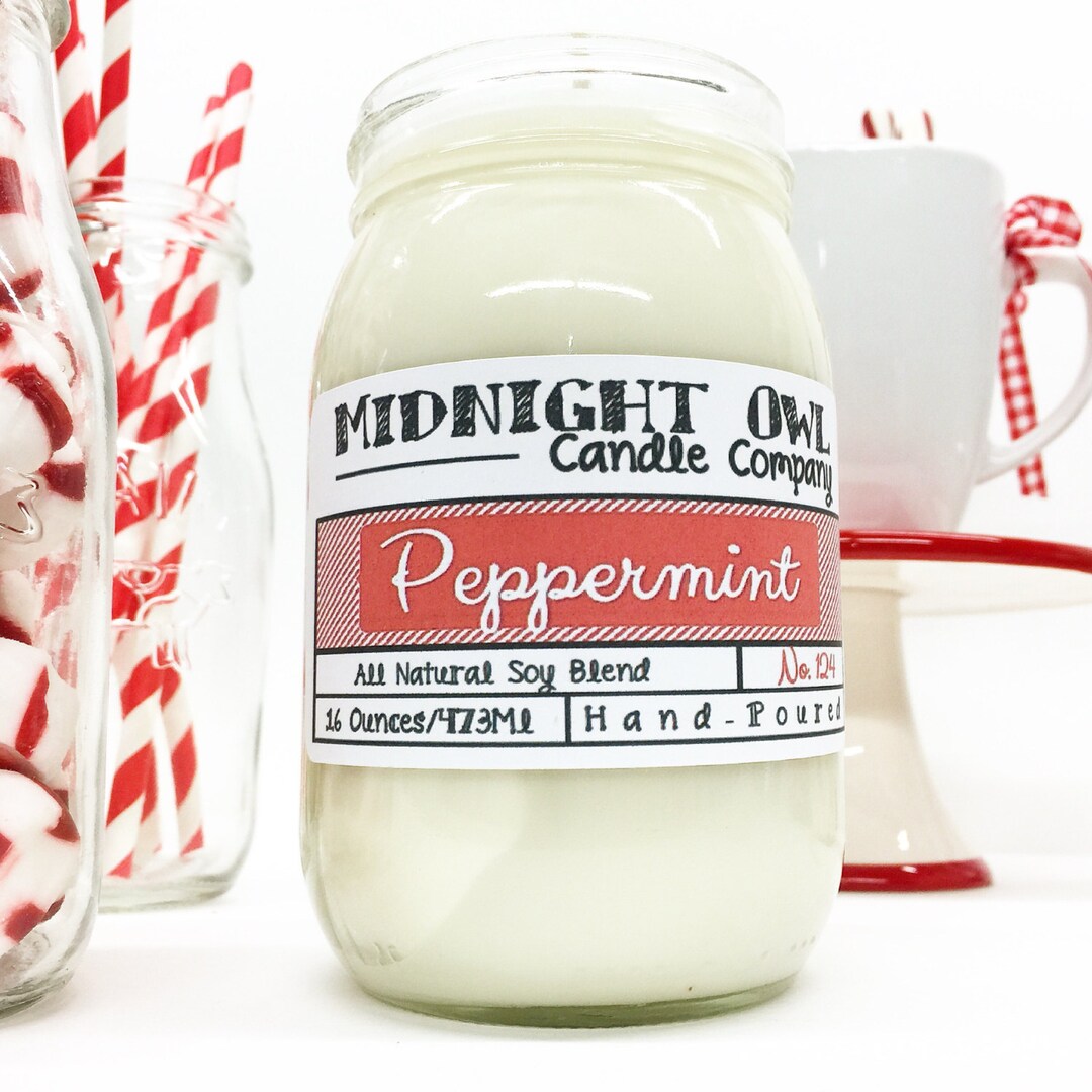 Peppermint Candle, Holiday Candles, Cyber Week, Christmas Candle ...