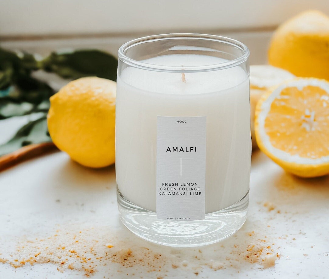 AMALFI Lemon Tree Scented Candle, When Life Gives You Lemons, Summer ...
