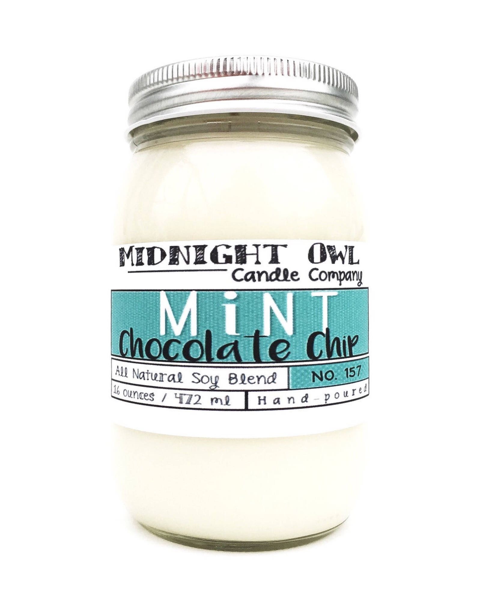 Mint Chocolate Chip Candle, Scented Soy Candle, Dessert, Icecream ...