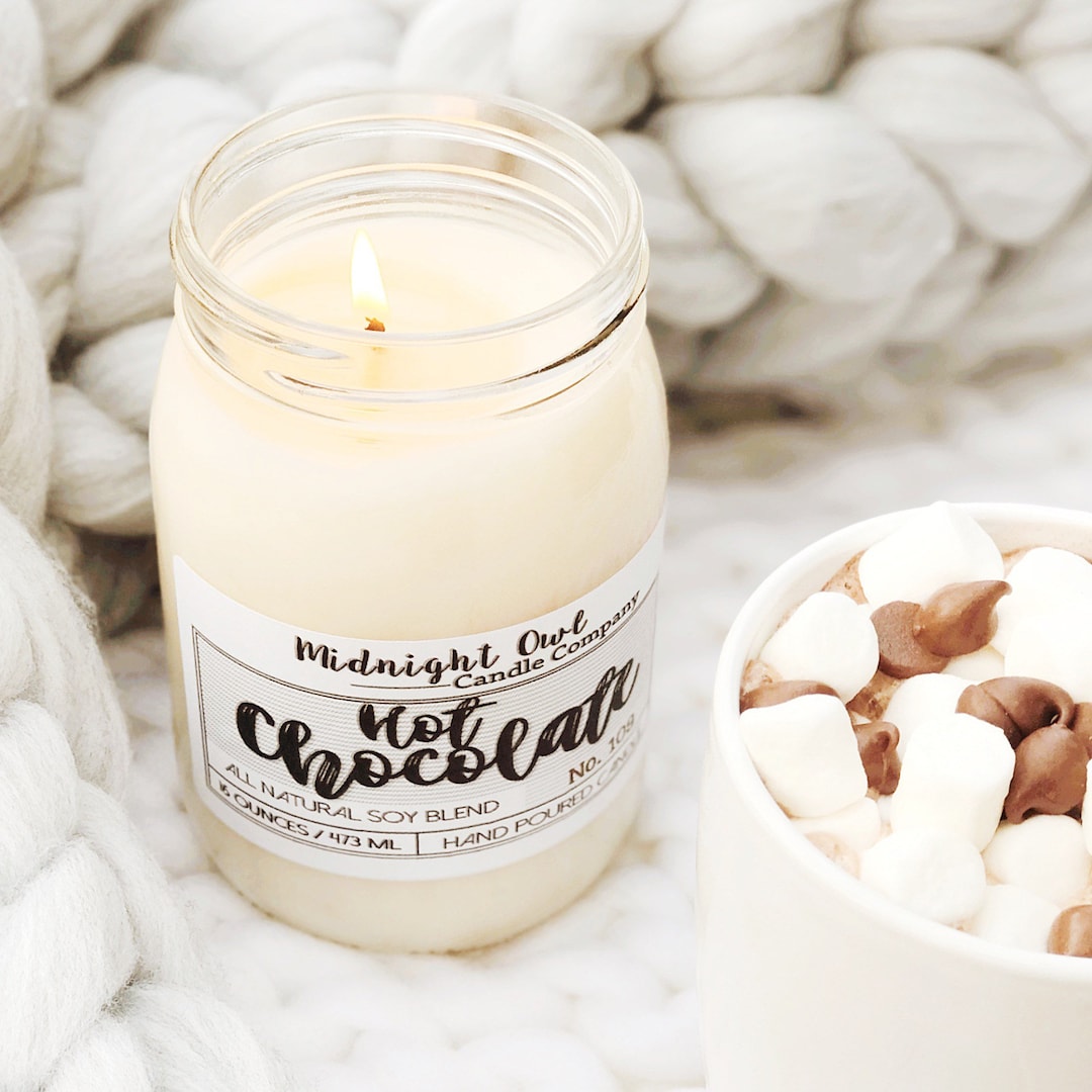 Hot Chocolate Candle, Chocolate Lover Gift, Hot Cocoa, Hot Chocolate ...