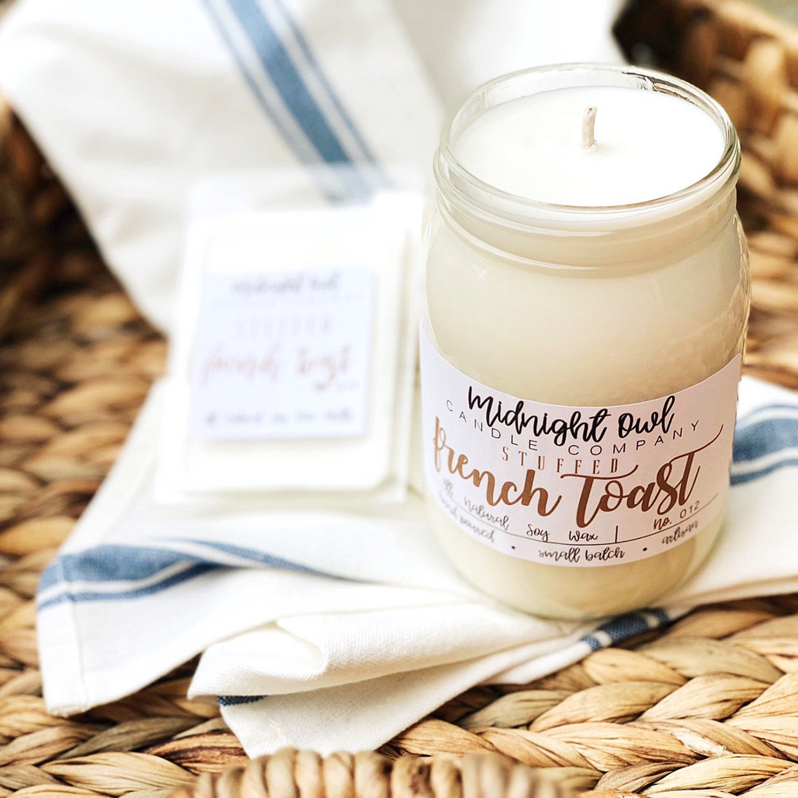 Stuffed French Toast Jar Candle Scented Soy Candle Mason Jar - Etsy