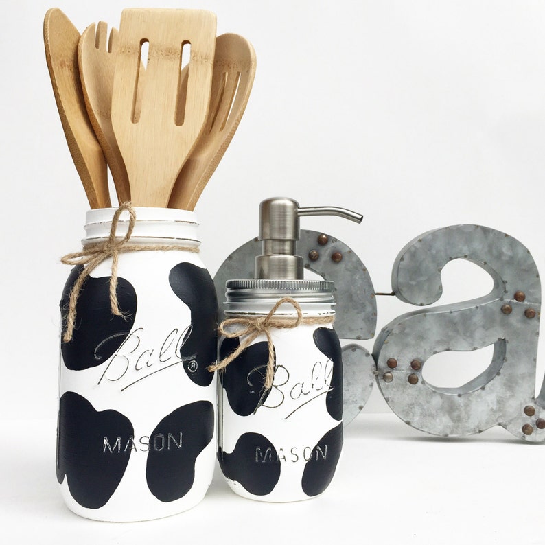 Cow Soap Dispenser Farmhouse Soap Dispenser Cow Kitchen | Etsy