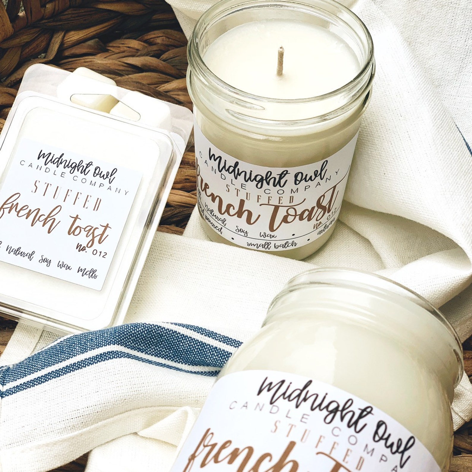 Stuffed French Toast Jar Candle Scented Soy Candle Mason Jar - Etsy