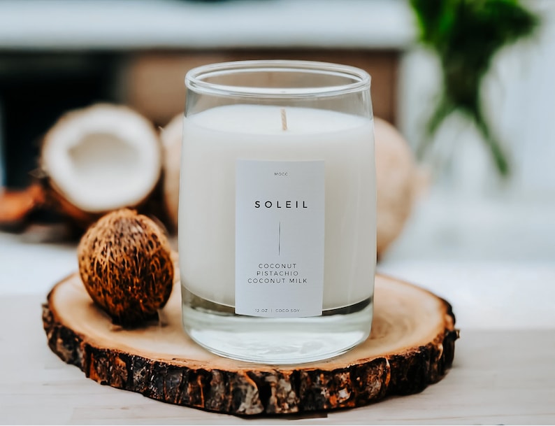 SOLEIL - Coastal Cowgirl Aesthetic Candles - Coconut Soy Wax Scented ...