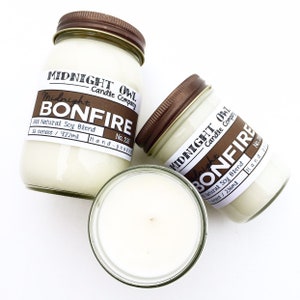 Most Popular Candles, Midnight Bonfire, Mason Jar Candle, Campfire ...