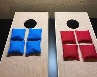 White Tabletop Cornhole Set With Bags Desktop Cornhole Mini Toss Corn ...