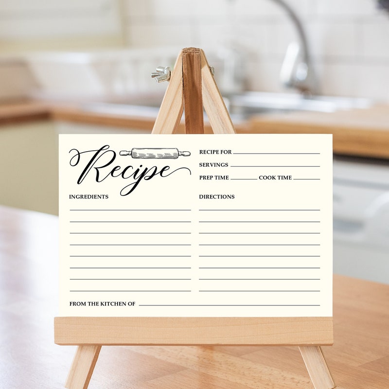 Rustic Recipe Cards - Etsy