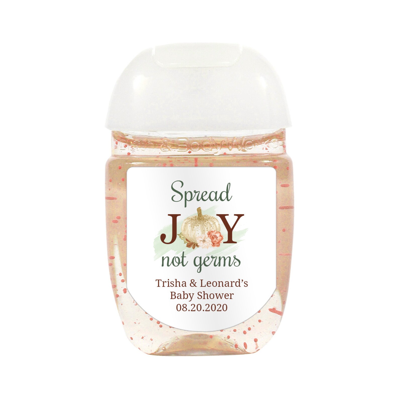 Spread Joy Not Germs Labels Fall Hand Sanitzer Labels Baby - Etsy