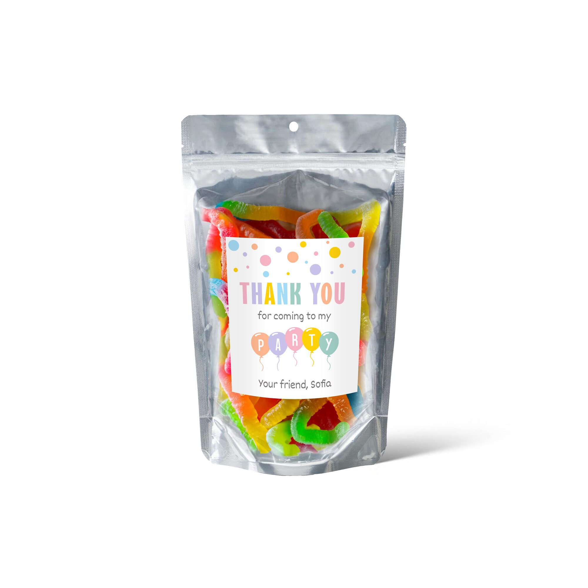 Personalized Kids Birthday Candy Bags: Party Favor Treat Pouches ...