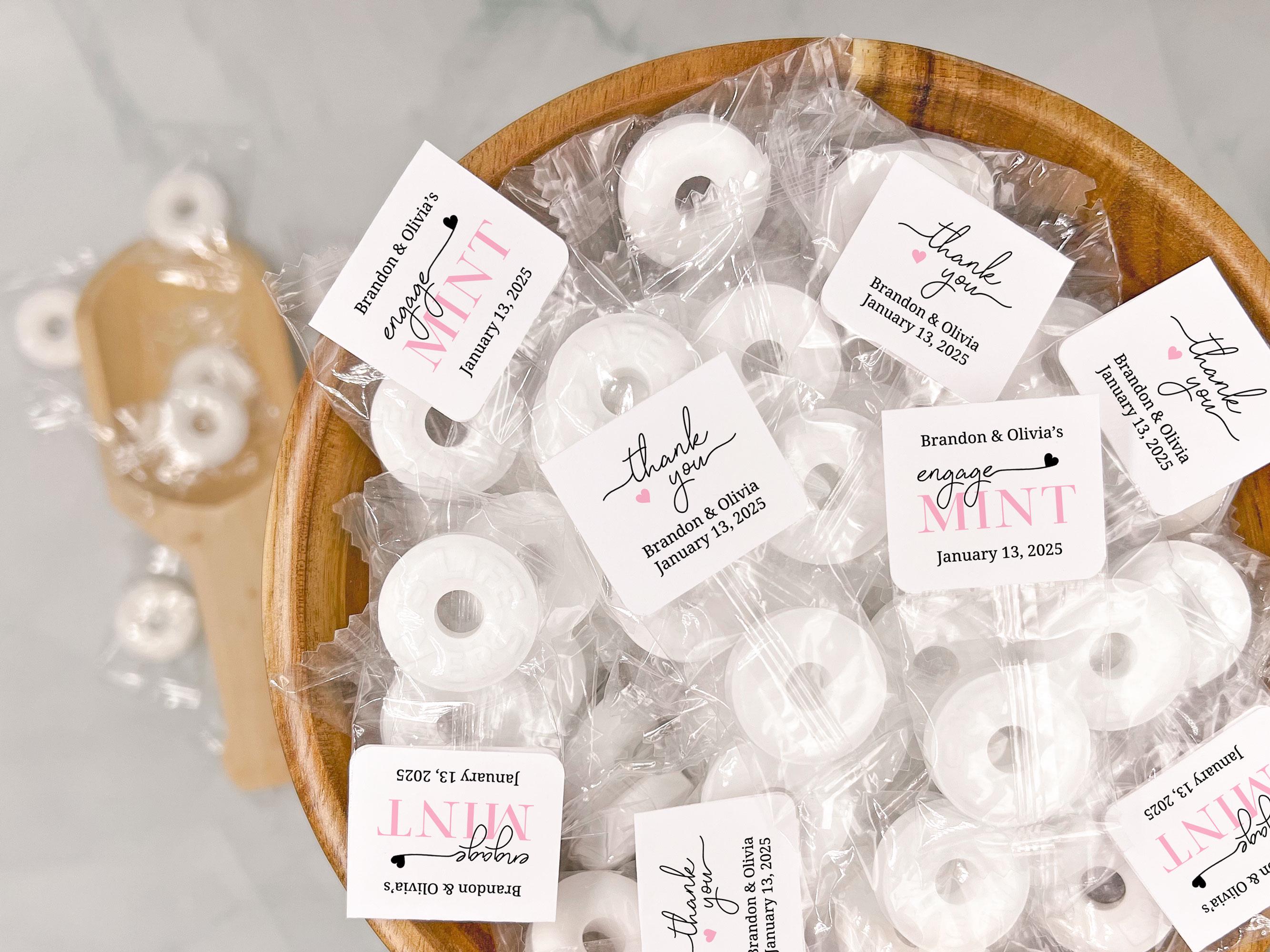 Engagement Mints Included, Mint Favors, Personalized Life Savers Labels ...