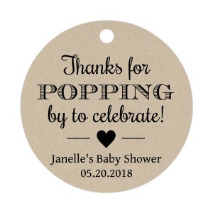 Thanks for Popping by Tags Thanks for Popping by Baby Shower Tags ...