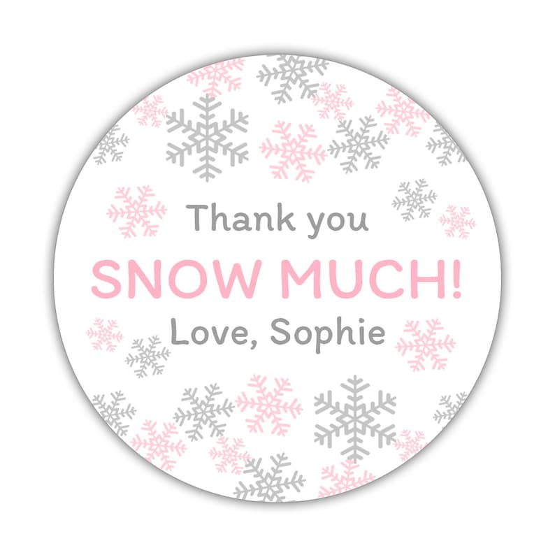 Thank You Snow Much Stickers Winter Onederland Stickers - Etsy